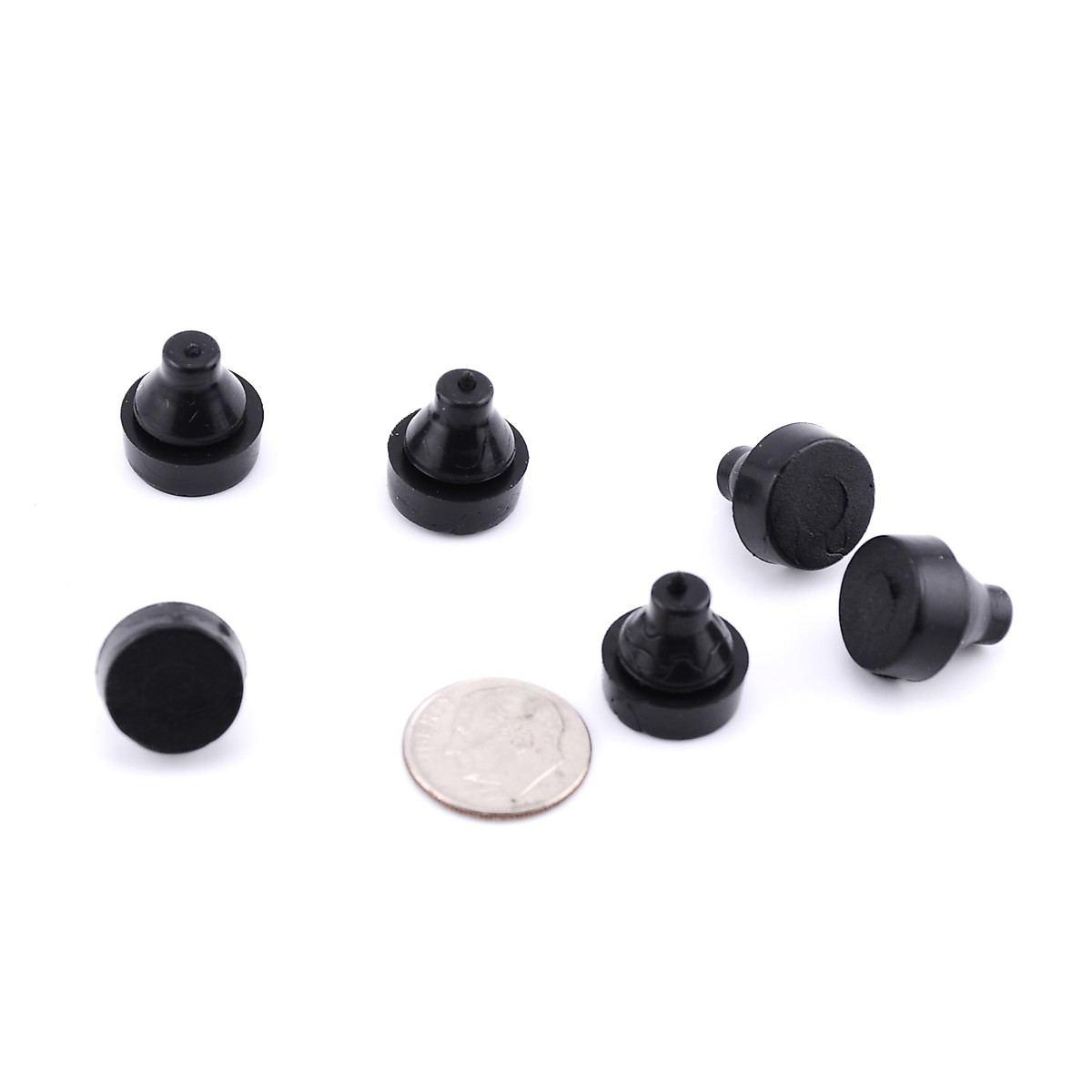 Generic Rubber Feet for American Woman Crock Pot Push In Black Silicone 4 Per Pack, KF-TNF8 Bumper