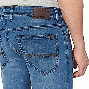 Buffalo David Bitton Men's Axel Super Soft Slim Stretch 5 Pocket Denim Jean (as1, Waist_Inseam, Numeric_38, Numeric_34, Regular, Regular, Blue)