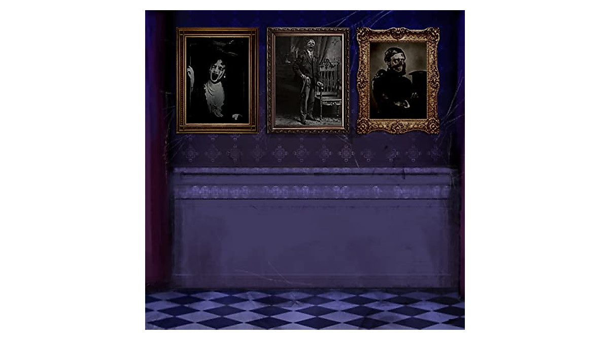 Halloween 3D Moving Portraits - Spooky Gothic Wall Decor Set