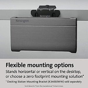 Kensington SD5600T 14-in-1 Thunderbolt 3 Dock USB-C - Compatible with Thunderbolt 4, Mac and Windows, 96W Charging, Dual 4K@60Hz, 40Gbps Transfer Speeds, HDMI 2.0 and DisplayPort, Ethernet (K34009US)