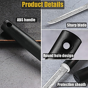 2 Pcs Fruit Knife with Sheath,Fixed Blade Knife with Sheath, Sharp Paring Knife for Home Using, Outdoor Camping, Fishing, Hunting, Black and White