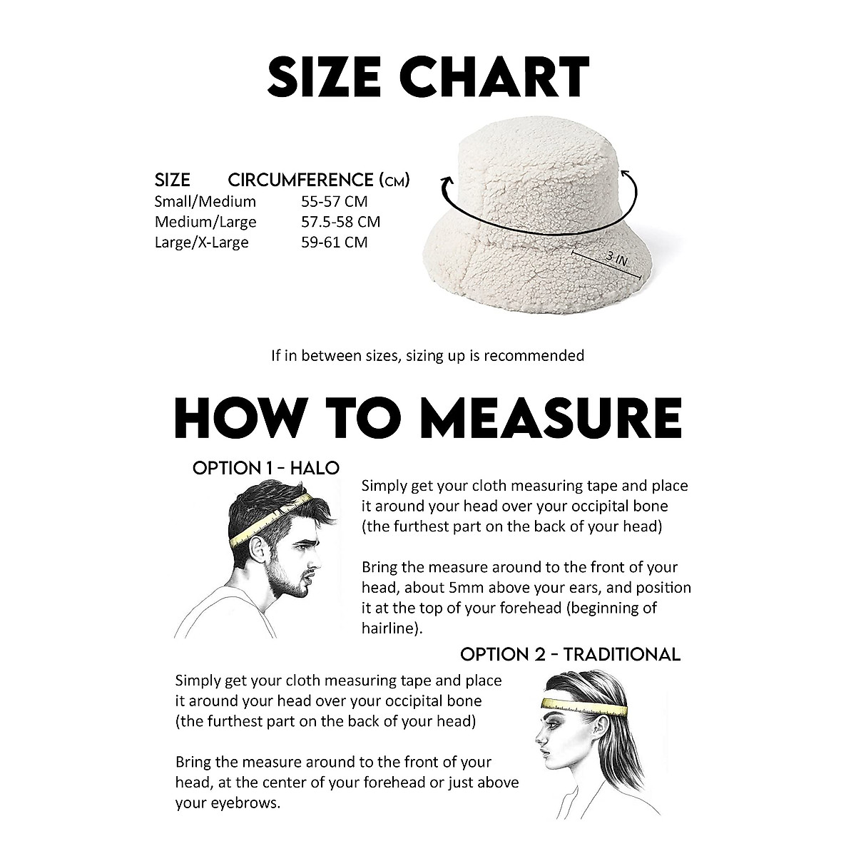 Lack of Color Women's Teddy Bucket Hat (Ivory, Small/Medium)