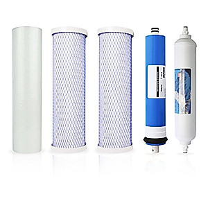 CFS – 5 Pack Replacement Water Filters Cartridge Compatible with APEX RF-5050 Models – Remove Bad Taste & Odor – Whole House Replacement Water Filter Cartridge, 5 Micron, White