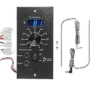 Digital Thermostat Kit for Traeger Control Panel Kit Parts Replacement, Upgrade Digital Thermometer Pro Controller Temperature Control Board for Traeger Pellet Grills, with Dual Meat Probes