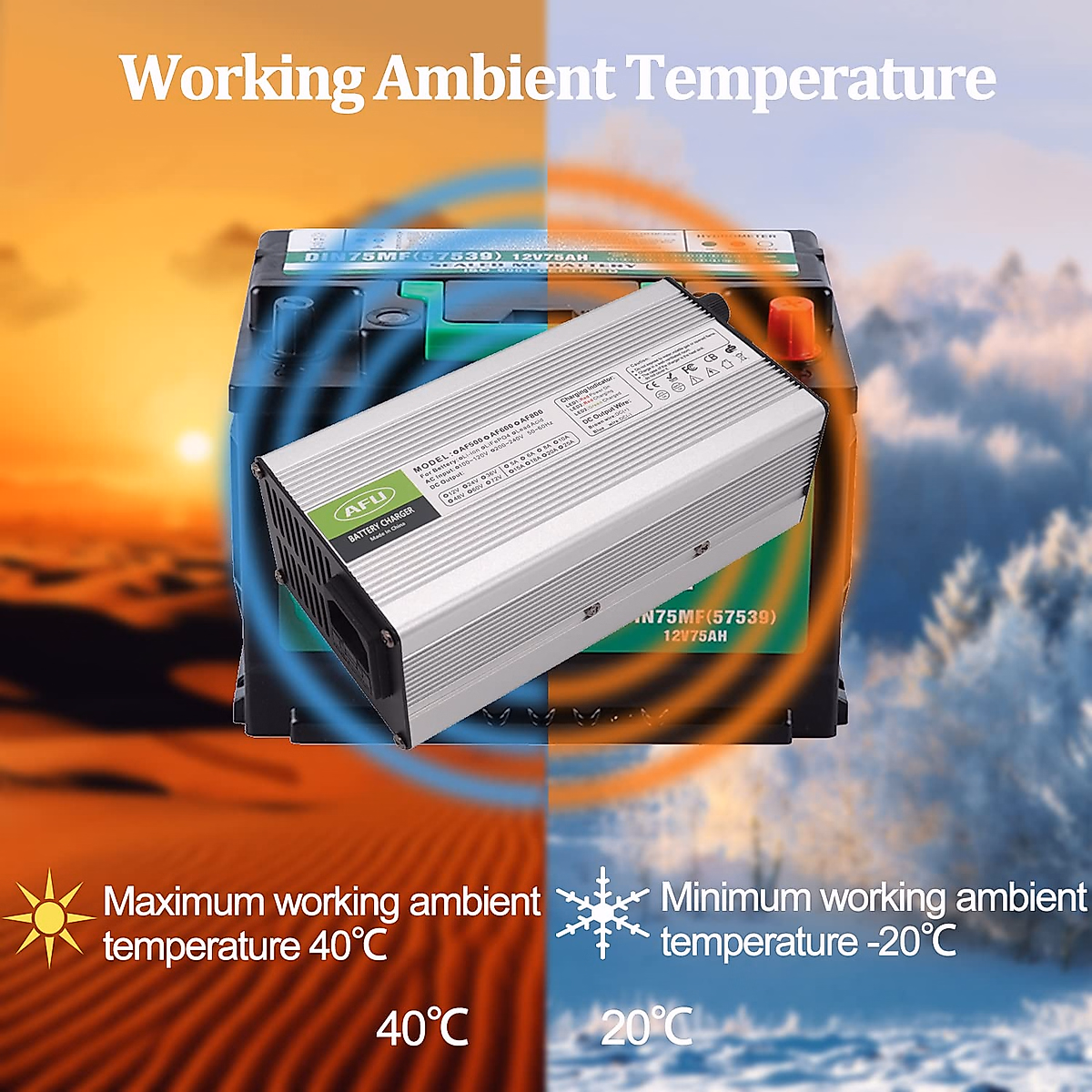 73V 5A Charger 73V LiFePO4 Battery Smart Charger Used for 20S 60V LiFePO4 Battery High Power with DC C13 N+L- Plug