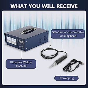 BAOSHISHAN 500W Ultrasonic Plastic Welding Machine Handheld Non-woven Fabric Welding Machine Spot Welder Portable
