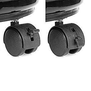 Fasmov 3 Pcs Plant Pallet Caddy Plant Stand Round Flower Pot Mover, Plant Pot Pallet Dolly Caster with Universal Wheels (Black)