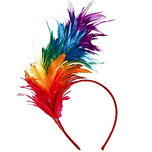 HIWIND Fashion Hairband Feathers Headband Tea Party Cocktail Wedding Headpiece