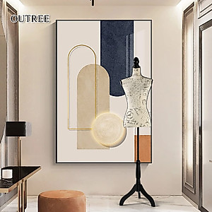 Female Mannequin Adjustable Dress Form-Large Torso Tripod Stand Display，100% Handmade Soft Stretchy，Adjustable Height Style， for Sewing Display-Mannequin Body Torso with Tripod Base Stand（Letter）