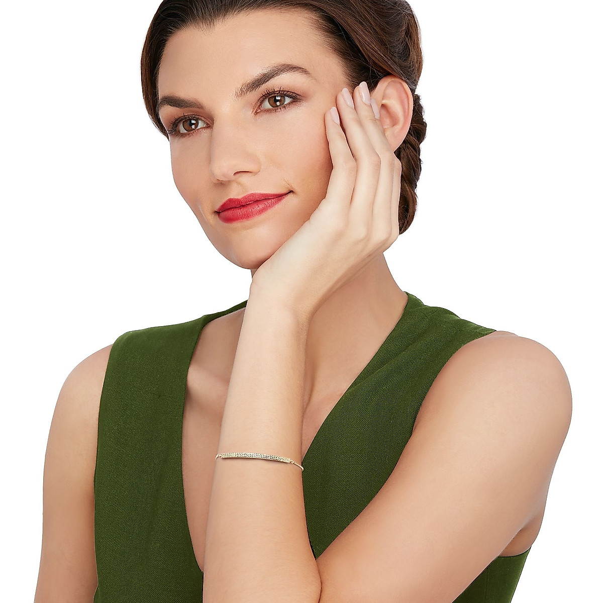 Ross-Simons 14kt Yellow Gold Diamond-Cut Bolo Bracelet