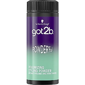 Got2B Schwarzkopf Powder'ful Unisex Root Hair Styling Powder, For Instant Volume and Root Boost, Vegan, 10g