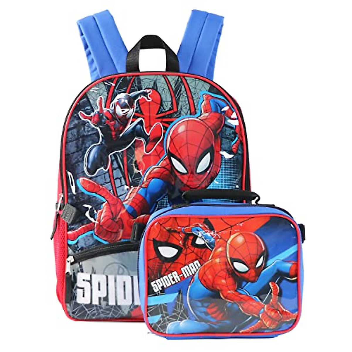 Marvel Spiderman Backpack with Lunch Bag One Size