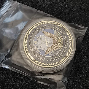 US Department of The Navy Commemorative Gold Plated Coin USS Theodore Roosevelt CVN-71 Army Fan Collectibel Souvenirs Coins