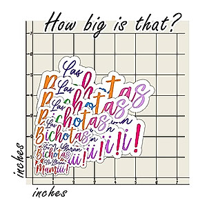 Miraki Las Bichotas No Lloran Mamiii Sticker, Cute Coloful Stickers, Funny Bichotas Stickers, Mama Stickers, Water Assitant Die-Cut Vinyl Mom Decals for Laptop, Phone, Water Bottles, Kindle Sticker