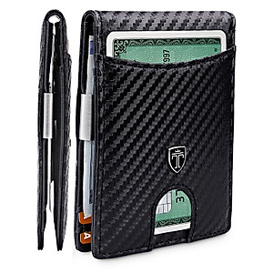 TRAVANDO Mens Slim Wallet with Money Clip SEATTLE RFID Blocking Bifold Credit Card Holder for Men with Gift Box