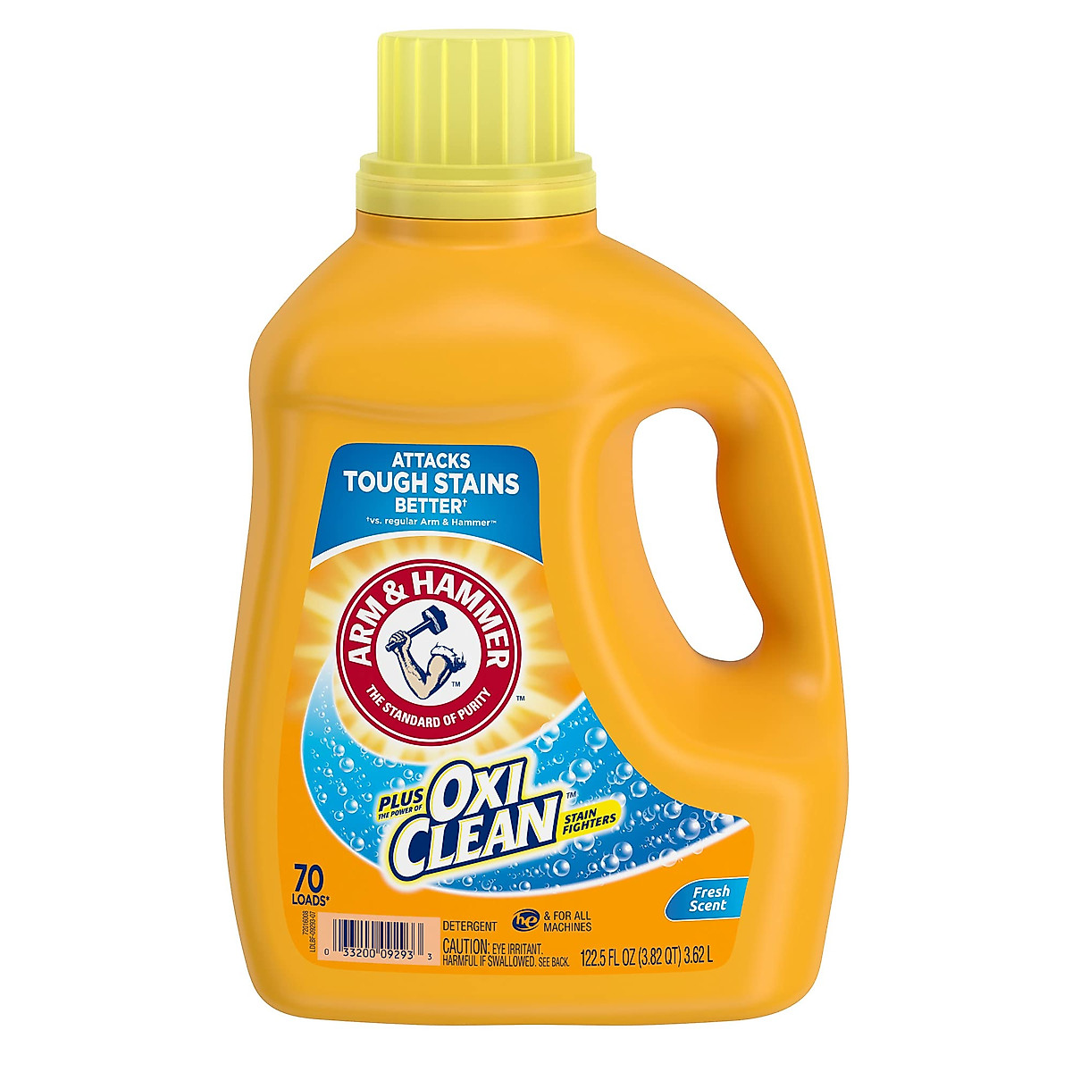 Arm & Hammer Liquid Laundry Detergent Plus OxiClean, Fresh Scent, 70 loads