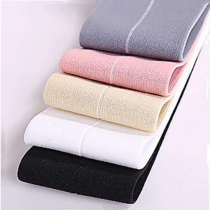 Herrmosa 6cm Fold Over Elastic Band Spandex Satin Rubber Band Underwear Edging Waist Elastic Bands Ties Clothing Accessories 1m - White