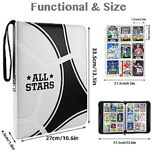 𝟮𝟬𝟮𝟰 𝙐𝙥𝙜𝙧𝙖𝙙𝙚 PACKAPRO 9 - Pocket Classic Soccer Cards Binder Fit 900 Cards with 50 Sleeves Sports Card Binders Collector Album Folder Holder for FIFA Cards