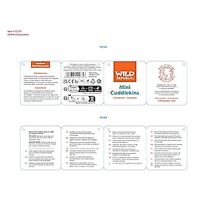 Wild Republic Chameleon Plush, Stuffed Animal, Plush Toy, Gifts for Kids, Cuddlekins 8 Inches , Yellow