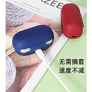 2 Pack DAYJOY Soft Silicone Protective Case Cover Compatible with JBL Reflect Mini NC Earphone, Protective Skin Sleeve(Black+Blue)