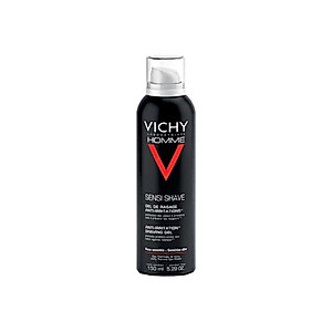 Vichy Homme Anti Irritation Shaving Gel for Men, Shaving Foam with Salicylic Acid & Pure Vitamin C, Suitable for Sensitive Skin, 150 ML