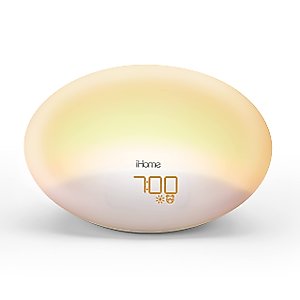 iHome Zenergy Sunrise Bedside Therapy Machine with Bluetooth Speaker, Sunrise Wakeup and USB Charging