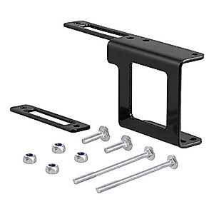 CURT 58002 Easy-Mount Vehicle Trailer Wiring Connector Mounting Bracket for 1-1/4-Inch Receiver, 4 or 5-Way Flat
