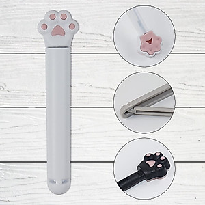 Ctpeng Cute Bag Sealer,Reusable Cat Chip Clips for Keeping Crisp,Bag Clip for Bread Snack Chips Sugar,Airtight Seal on Food Storage Bags(Paw,6PCS)