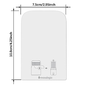 Mosalogic Sticky Card Plug Refill Replacement Glue Cards for Flying Insect Trap Indoor-10pack (No Device)