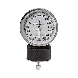McKesson Blood Pressure Gauge for Standard Aneroid Sphygmomanometers, 300mmHg, No-Pin Stop, 1 Count