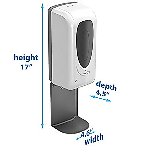 iTouchless Sensor Sanitizer Dispenser with Wall Mount, 1000 ml Capacity, Accommodates Gel, Liquid, Alcohol, Touchless and Automatic for Enhanced Hygiene in Lobbies, Stores, Schools, Healthcare