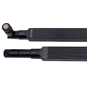 TECHTOO WiFi Antenna 2.4GHz 10 dBi for Wireless Router - Security IP Camera - USB Card Adapter - PCI PCIe Cards - Range Extender - PC Desktop - Drone - Signal Booster (2.4GHz RP-SMA 1-Pack)