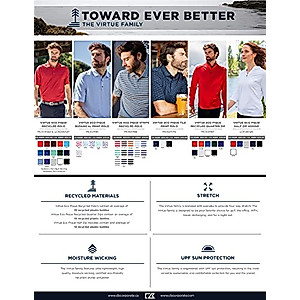 Cutter & Buck mens Short Sleeve Virtue Eco Pique Recycled Polo Shirt, Polished, Large US