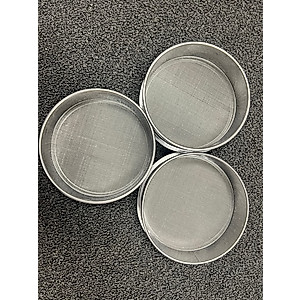 E-ONSALE Aluminum Herbal Pollen Set of 3 Screen Size Stackable Sifter 120, 160, 220 Micron Hash Extractor Sifter Shaker (120M + 160M +220M)