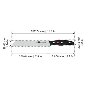 ZWILLING Twin Signature 8-inch Bread Knife, Cake Knife, Razor-Sharp, Made in Company-Owned German Factory with Special Formula Steel perfected for almost 300 Years, Dishwasher Safe