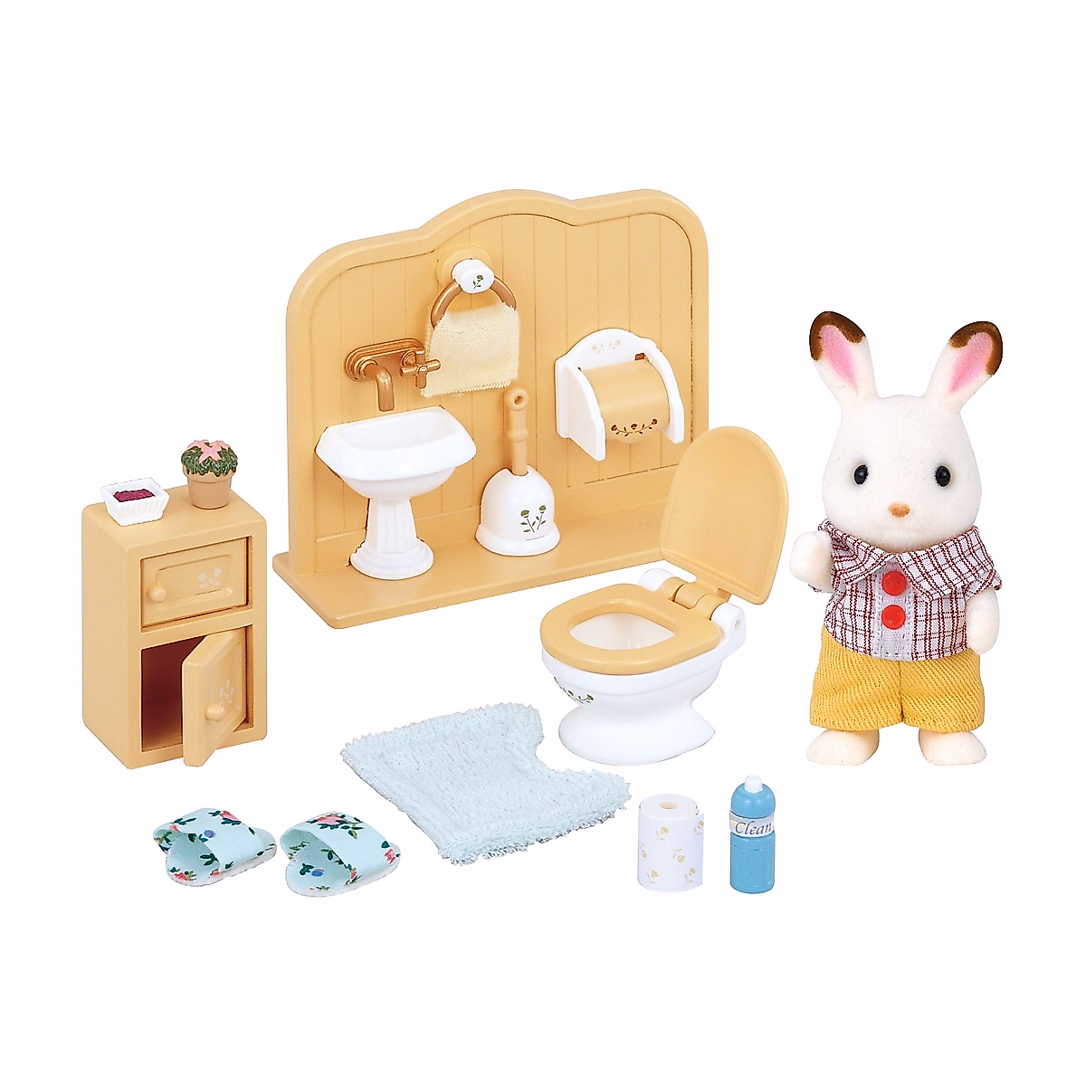 Epoch Sylvanian Families Sylvanian Family Doll "DF-09 Boy of chocolate rabbit Furniture Sets"