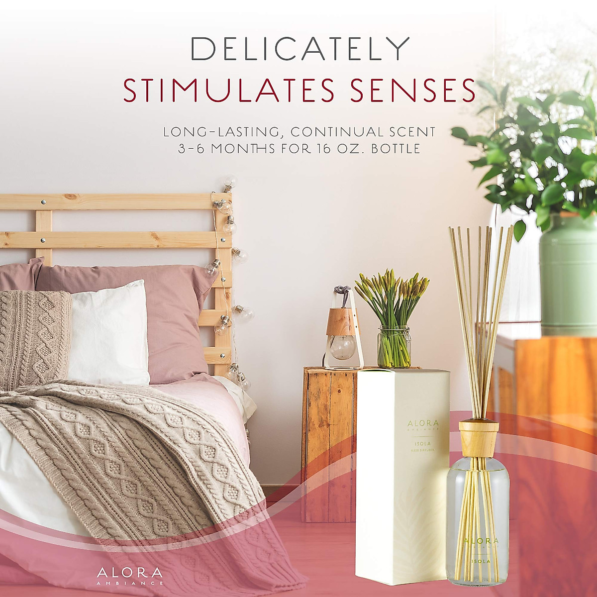 Isola Reed Diffuser 16oz diffuser by Alora Ambiance