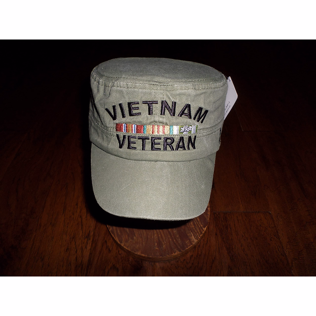 Vietnam Veteran Flat Top OD Green Low Profile Cap