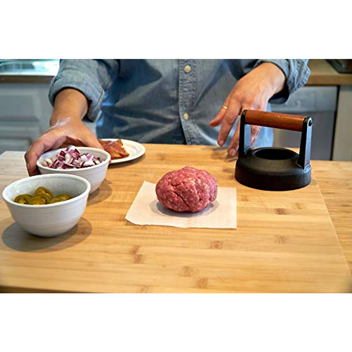 Cuisinart CGPR-222 Stuff Cast Iron Burger Press