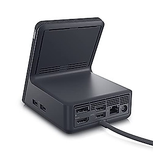 Dell Dual Charge Dock HD22Q - Fabric Wrapped Charging Stand, Type-C Connector, Qi Enabled Charging, Wake-on-Dock, Smartphone Rest, Power Button LED - Magnetite
