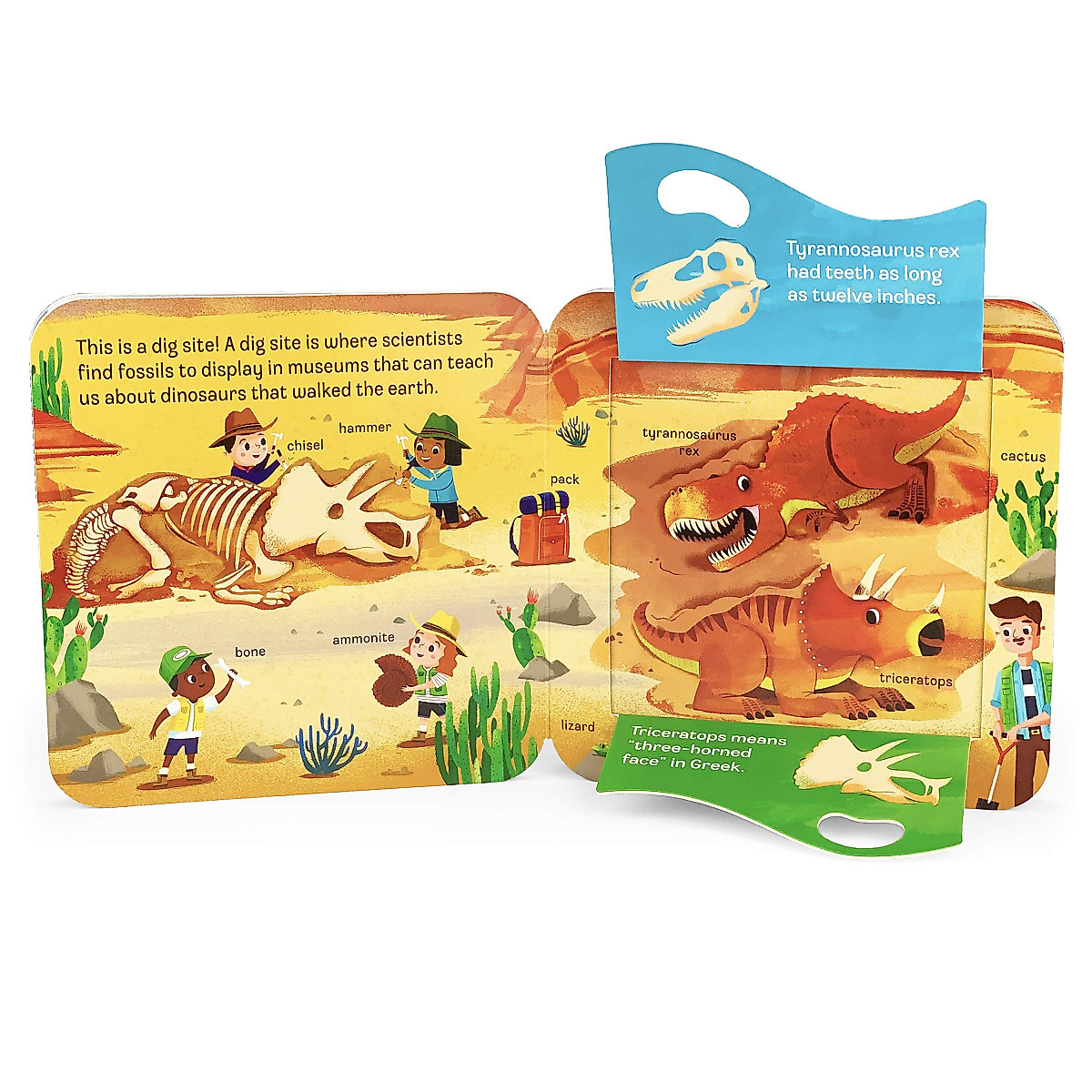 Peek-a-Flap Dino - Children's Lift-a-Flap Board Book, Gift for Little Dinosaur Lovers, Ages 2-7