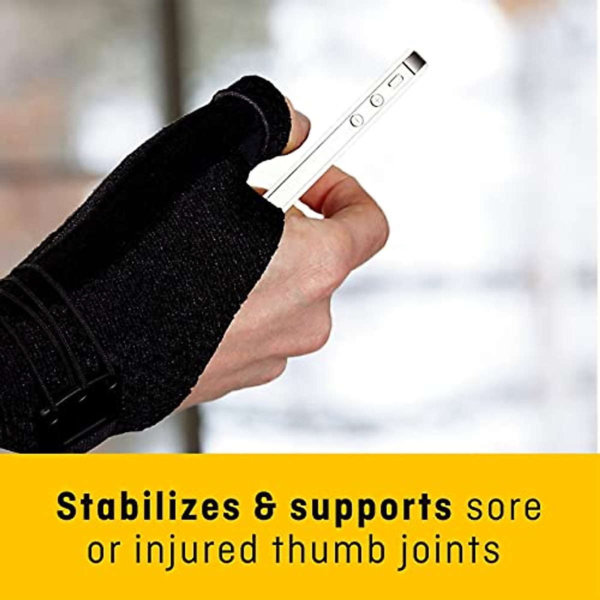 FUTURO Deluxe Thumb Stabilizer, Improves Stability, Moderate Stabilizing Support, Small/Medium
