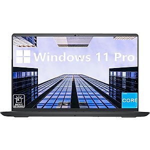 Dell Inspiron 15 3000 Business Laptop, 15.6 Inch FHD Display, 12th Gen i7-1255U, 16GB RAM, 1TB SSD, Windows 11 Pro, Backlit Keyboard, SD Card Reader, USB Type C, Black