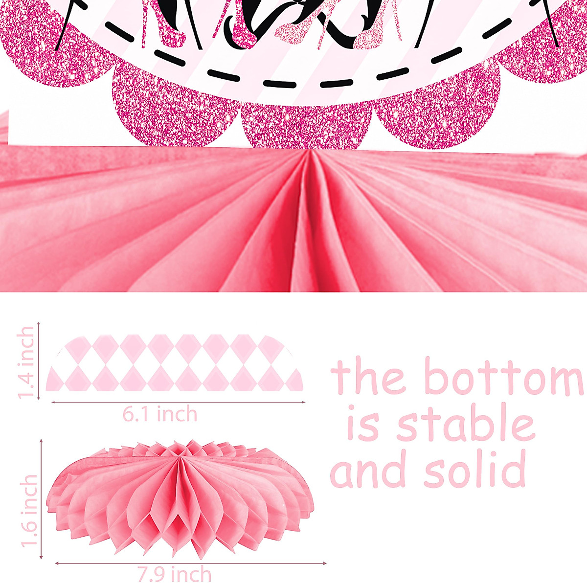 Paris Eiffel Tower Honeycomb Centerpieces Paris Themed Party Decorations Pink Paris Party Honeycomb Centerpieces for Girls Birthday Baby Shower Weddings Party Favor Supplies