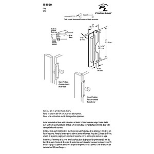 Prime-Line U 9503 Steel Latch Guard Plate Cover for Out-Swinging Doors, Gray (Single Pack)