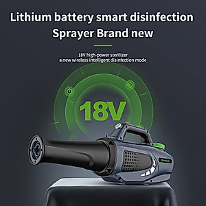 SEHGOUN Disinfection Fogger,6 Position Spray Regulator 25ft Effective Spray Range with 2L/0.53 Gallon Tank,2 Pcs Rechargeable Lithium Battery,Essential Product for Disinfection and Epidemic Prevention
