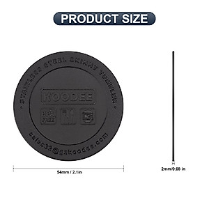 koodee Silicone Bottom for Tumblers, Protective Cup Mat Non-Slip Rubber Bottom for 20 oz Skinny Tumbler