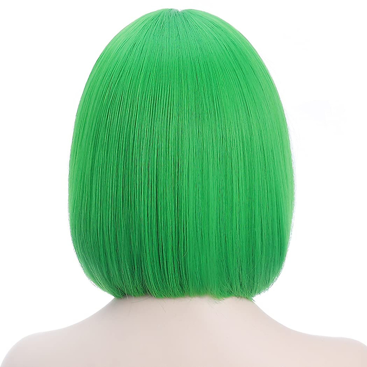 Bopocoko Green Wig Light Green Wigs for Women St Patricks Day Short Green Bob Wig with Bangs Natural Soft Green Wig BU239LGR