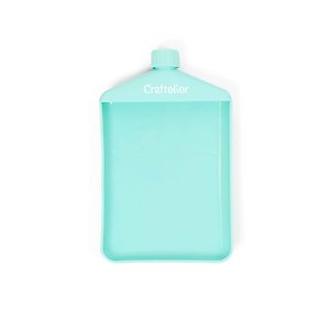 Craftelier - Rigid Tray for Glitter, Embossing Powders and Glitter | Ideal for Decorating Scrapbooking and Craft Projects | Includes Screw Cap | Turquoise Colour - Size 10,7 x 7 cm