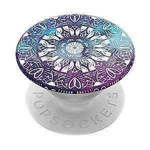 PopSockets: PopGrip Expanding Stand and Grip with a Swappable Top for Phones & Tablets - Cornflower Chakra